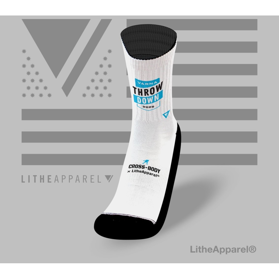 Sport socks Varna Throwdown 2025 White Lithe